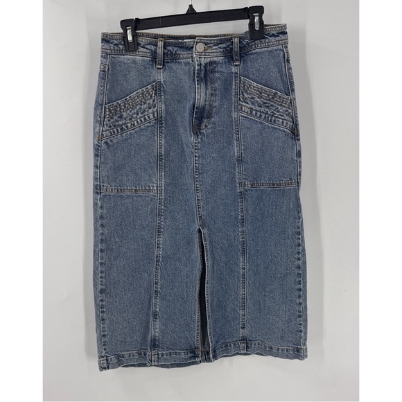 Habitual | Skirts | Habitual Coton Blend Heavyweight Split Front Zip ...